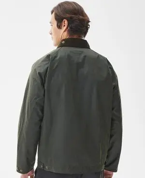 Barbour Bedale Corduroy-collar Short Jacket - Black