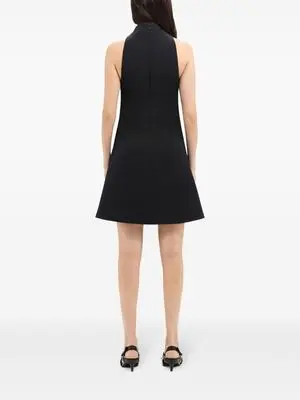 COURREGES Sleeveless A-line Mini Dress - Black