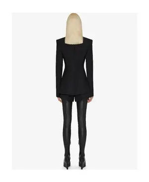 Givenchy Wool And Mohair Jacket With Cascading Effect