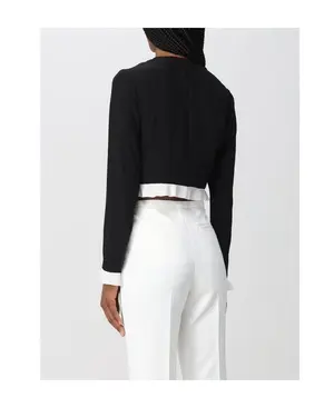 Red Valentino V-neck Blouse With Ruffled Detailing