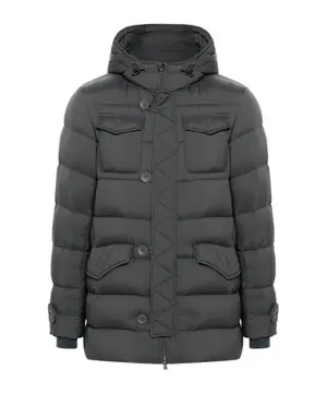 Herno L'eskimo High Neck Hooded Down Coat