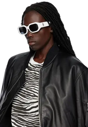 Attico X Linda Farrow Octagon Frame Sunglasses - Gray