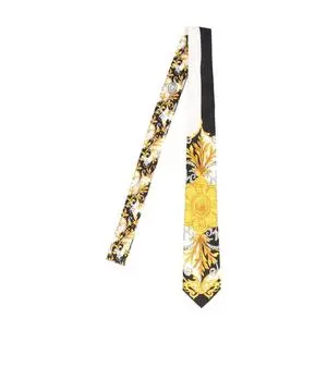 Versace Acanthus Print Neck Tie - Multicolor