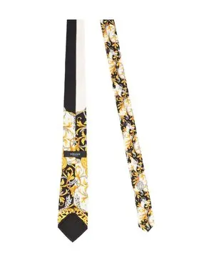 Versace Acanthus Print Neck Tie