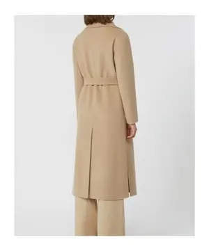 Max Mara Long Sleeve Belted Coat - Brown