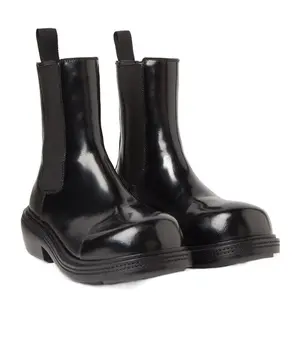 Bottega Veneta Fireman Chelsea Ankle Boots - Black