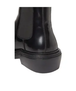 Bottega Veneta Fireman Chelsea Ankle Boots - Black