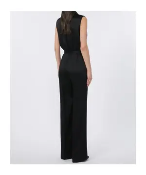 Max Mara Sleeveless Lapel Jumpsuit