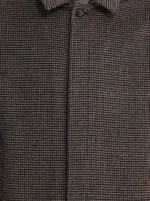 Vince Houndstooth Overshirt Jacket