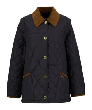Barbour Lorrie Quilted Jacket With Detachable Sleeves - Black