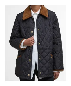 Barbour Lorrie Quilted Jacket With Detachable Sleeves - Black