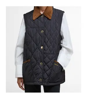 Barbour Lorrie Quilted Jacket With Detachable Sleeves - Black