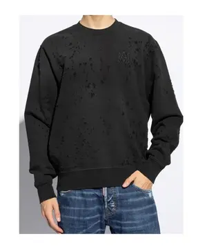 Amiri Logo-embroidered Cotton Sweatshirt