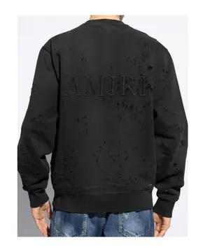 Amiri Logo-embroidered Cotton Sweatshirt