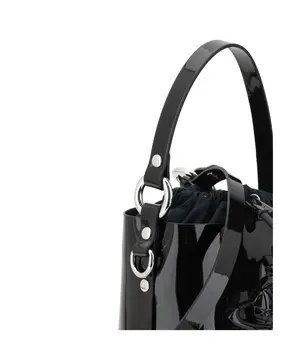 VIVIENNE WESTWOOD Daisy Drawstring Bucket Bag - Black