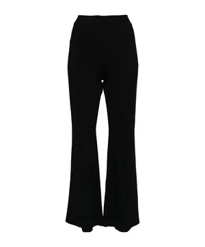 Stella McCartney High-waisted Flared Trousers - Black