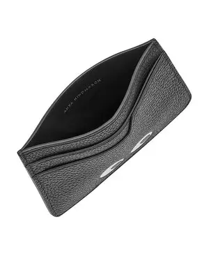 ANYA HINDMARCH Eyes Hammered Card Holder - Black