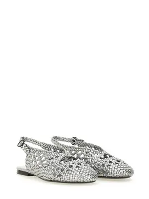 Hereu Braided Slingback Flat Shoes