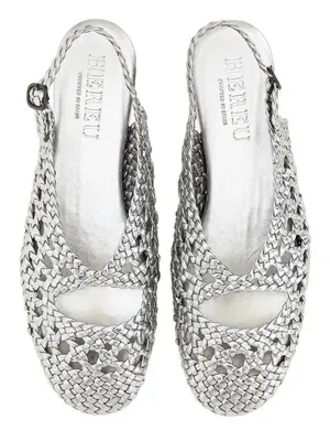 Hereu Braided Slingback Flat Shoes
