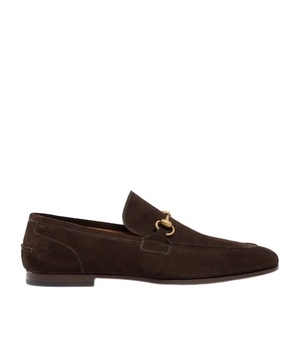 GUCCI Gucci Jordaan Horsebit Detail Slip-On Loafers