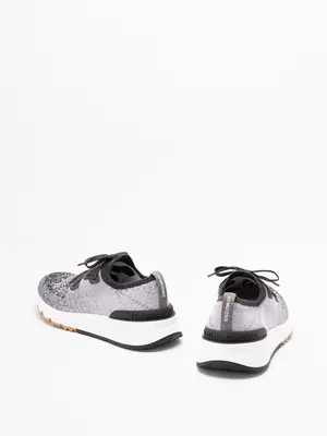 Brunello Cucinelli Round Toe Lace-up Sneakers - Gray