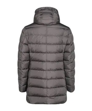 Herno Hooded Quilted Down Coat - Gray