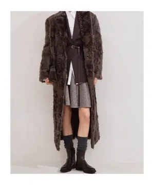 Brunello Cucinelli Long Textured Coat