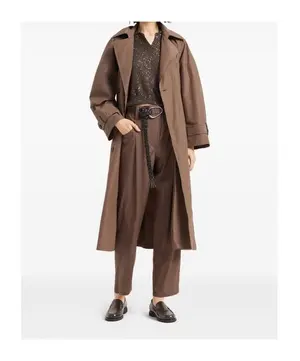 Brunello Cucinelli Elastic Waist Casual Pants - Brown