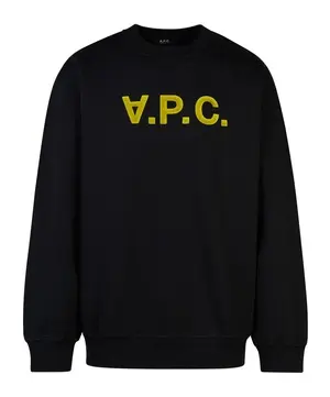 A.p.c. Long-sleeved Round-neck Sweater - Black