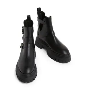STUART WEITZMAN Buckled Ankle Boots