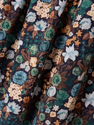 DÔEN Floral Print Square Neck Mini Dress