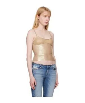 DIESEL® Low Round Neck Elastic Mesh Sling" Tank