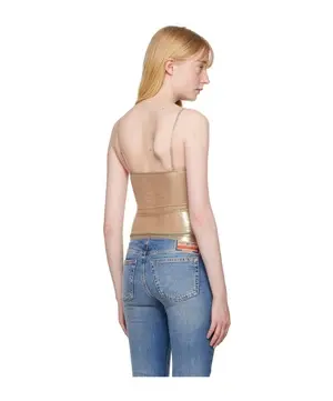 DIESEL® Low Round Neck Elastic Mesh Sling" Tank
