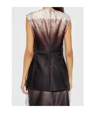 JIL SANDER Sleeveless Floral Print Top