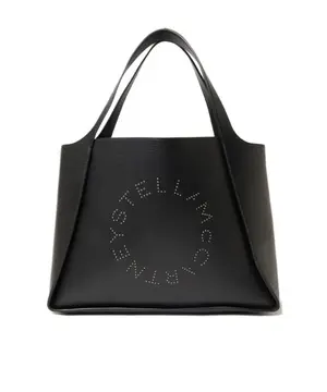 Stella McCartney Logo Detail Tote Bag - Black