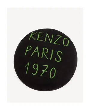 Kenzo Logo Embroidered Beret