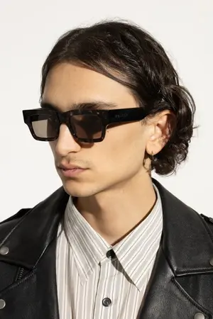 Alexander McQueen Rectangular Frame Sunglasses - Nude