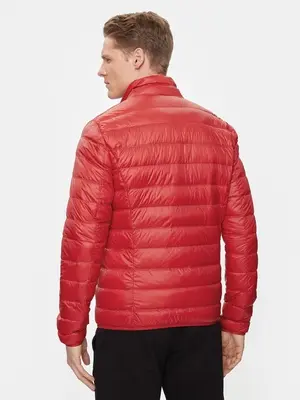 EA7 Quilted Hooded Down Jacket