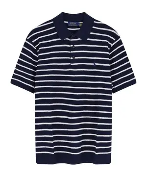 Polo Ralph Lauren Striped Short-sleeved Polo Shirt - Black