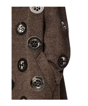 Loewe Sinkhole Embellished Wool Coat