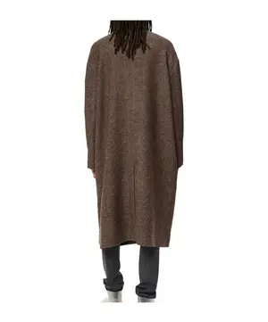 Loewe Sinkhole Embellished Wool Coat