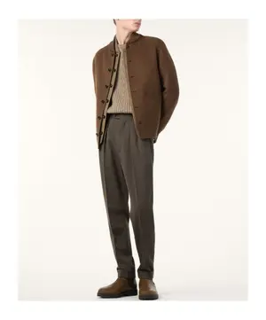 Loro Piana Plane Tree Ribbed Crewneck Jumper