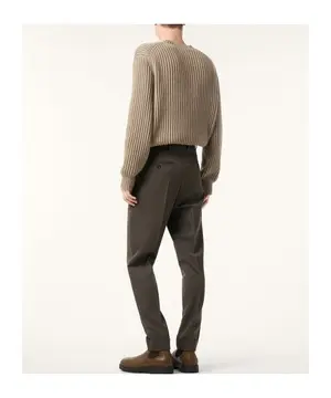 Loro Piana Plane Tree Ribbed Crewneck Jumper
