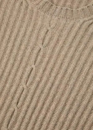 Loro Piana Plane Tree Ribbed Crewneck Jumper