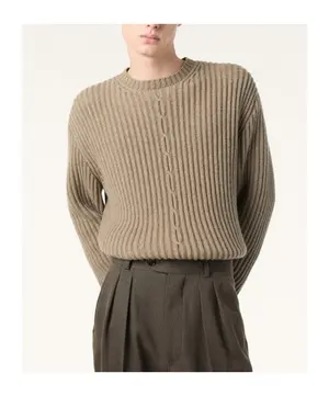 Loro Piana Plane Tree Ribbed Crewneck Jumper