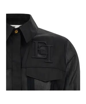Elisabetta Franchi Cropped Embroidered Shirt
