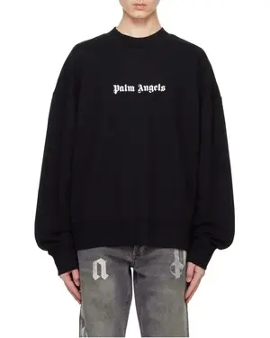 Palm Angels Logo Printed Crewneck Sweatshirt
