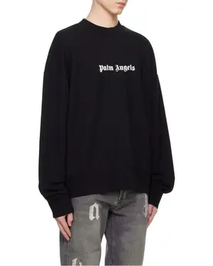 Palm Angels Logo Printed Crewneck Sweatshirt