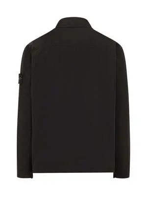 Stone Island Zip-front Badge Shirt