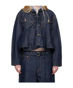 Sacai Long Sleeve Paneled Denim Jacket